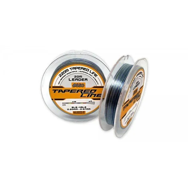 Asso Tapered Line 220metre spool 10-45lb 0.26mm-0.57mm | Reelfishing